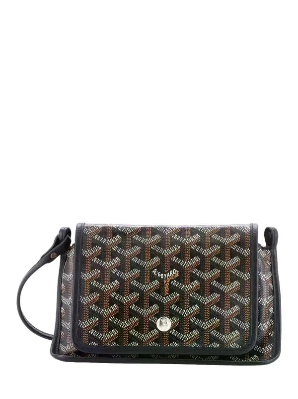 Goyard Plumet Clutch Wallet Coated Canvas Crossbody Bag - Black