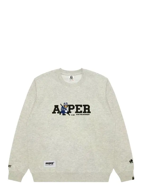 AAPE BY *A BATHING APE Aaper Graphic-print Sweater - Grey