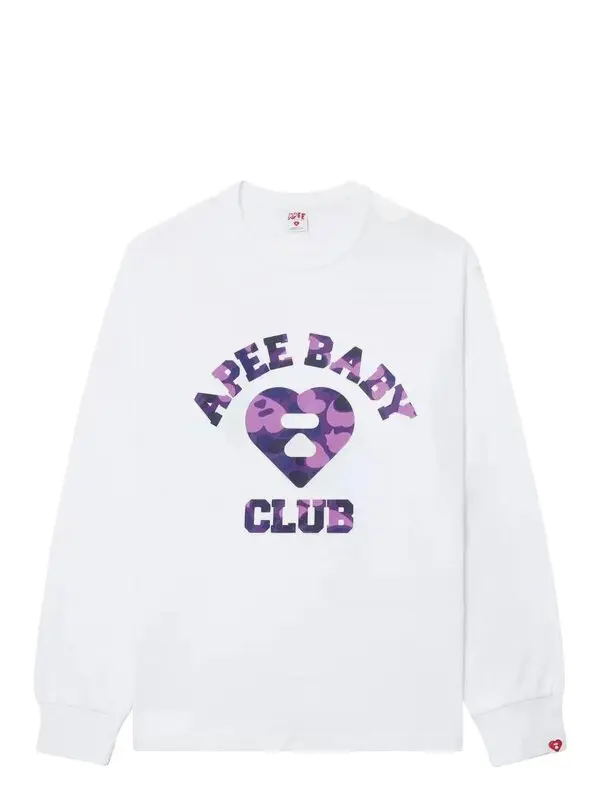 AAPE BY *A BATHING APE Logo-print T-shirt - White