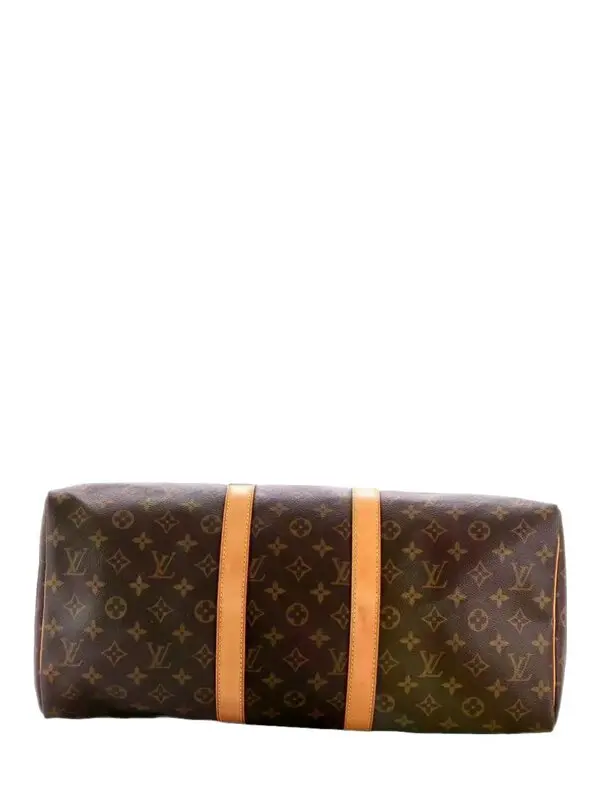 LOUIS VUITTON Keepall Bag Monogram Canvas 45 Satchel - Brown