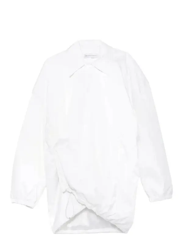 Marie Adam-Leenaerdt Draped Oversized Hoodie Coat - White