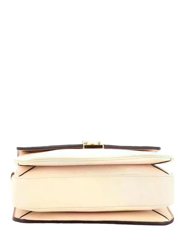 LOUIS VUITTON Braided Handle Pochette Metis Monogram Empreinte Leather Crossbody Bag - Neutrals