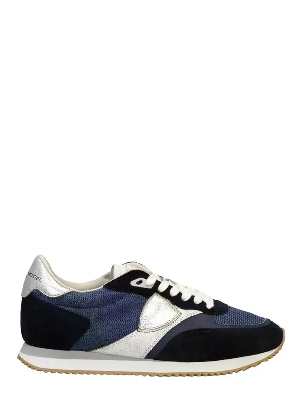 Philippe Model Blville Metallic Sneakers - Blue