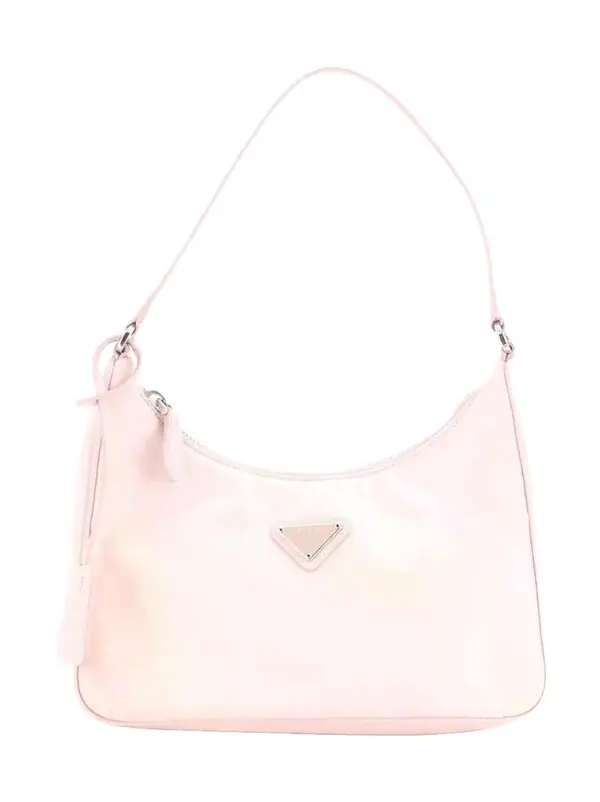 Prada Re-edition 2005 Tessuto With Saffiano Leather Mini Shoulder Bag - Pink