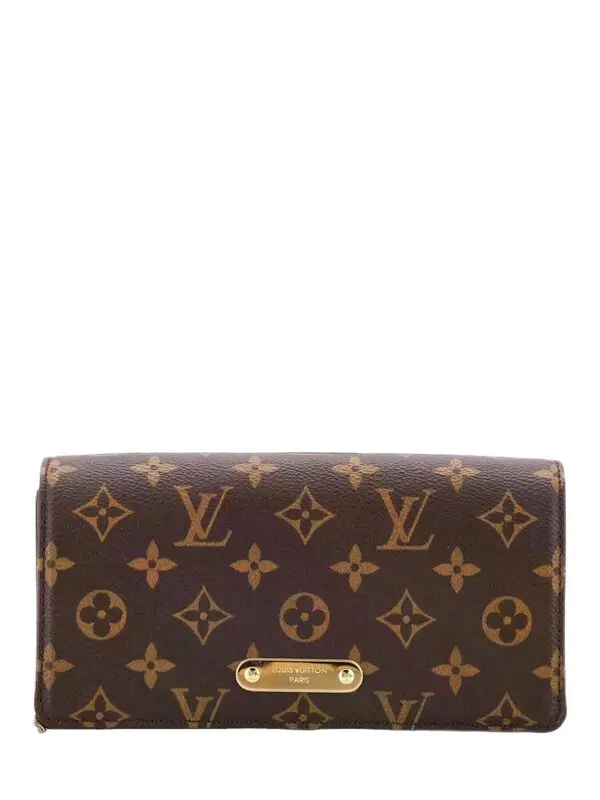LOUIS VUITTON Lily Wallet On Chain Monogram Canvas Crossbody Bag - Brown