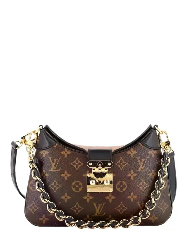 LOUIS VUITTON Twinny Handbag Monogram Canvas And Reverse Monogram Canvas With Leather Shoulder Bag - Brown