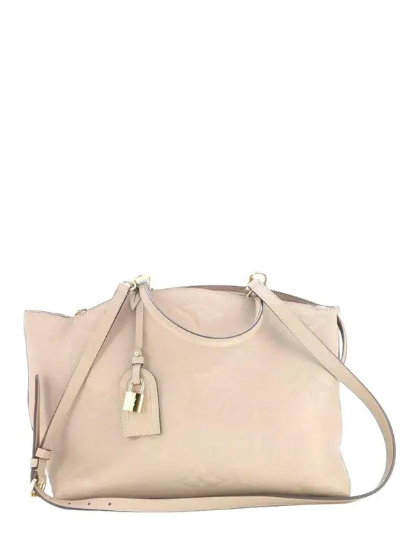 LOUIS VUITTON Grand Palais Handbag Monogram Empreinte Giant Shoulder Bag - Grey