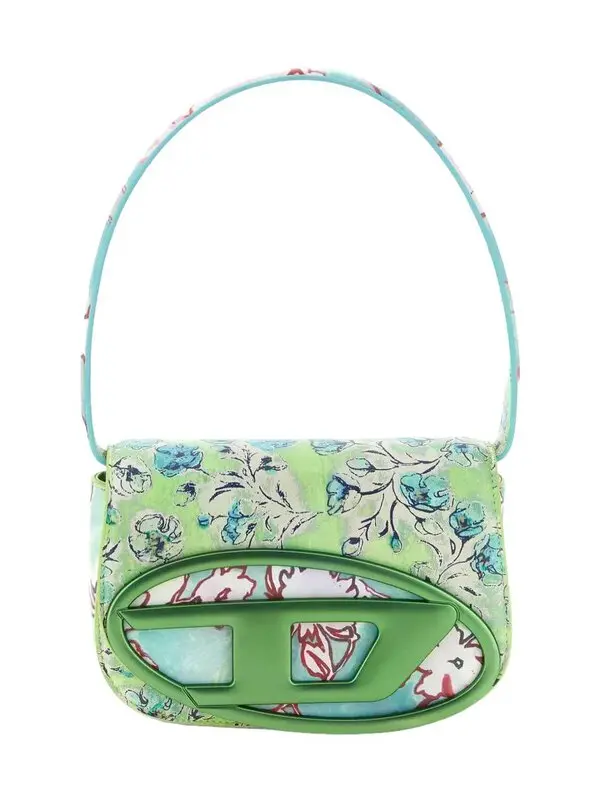 DIESEL® 1dr-iconic Shoulder Bag With Floral Print - Green