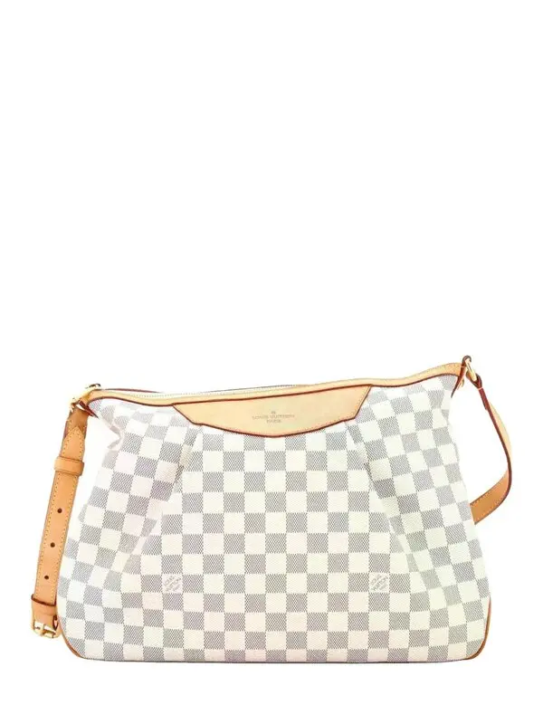 LOUIS VUITTON Siracusa Handbag Damier Mm Shoulder Bag - White