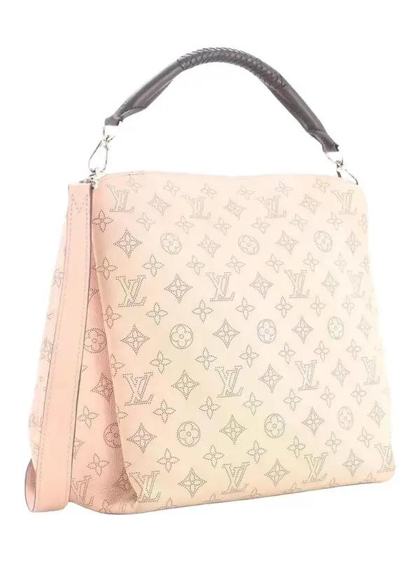 LOUIS VUITTON Babylone Handbag Mahina Leather Pm Hobo Bag - Pink