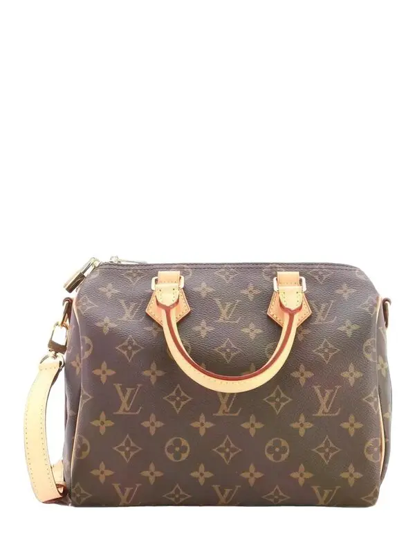 LOUIS VUITTON Speedy Bandouliere Bag Monogram Canvas 25 Satchel - Brown