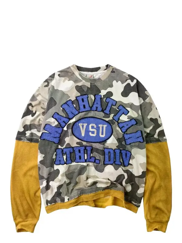 VALE FOREVER Manhattan Vsu Camouflage-print T-shirt - Grey