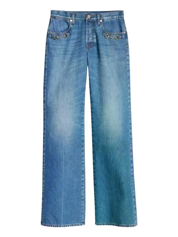 Gucci Horsebit Flared Jeans - Blue