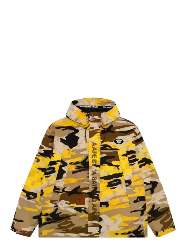 AAPE BY *A BATHING APE Camo Down Hooded Jacket - Yellow