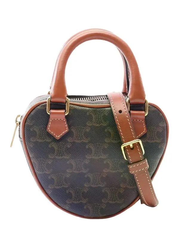 Celine 2010s Medium Heart Triomphe Tote Bag - Black