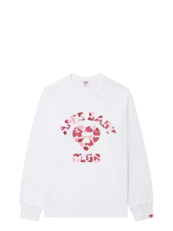 AAPE BY *A BATHING APE Logo-print Long-sleeve Sweatshirt - White