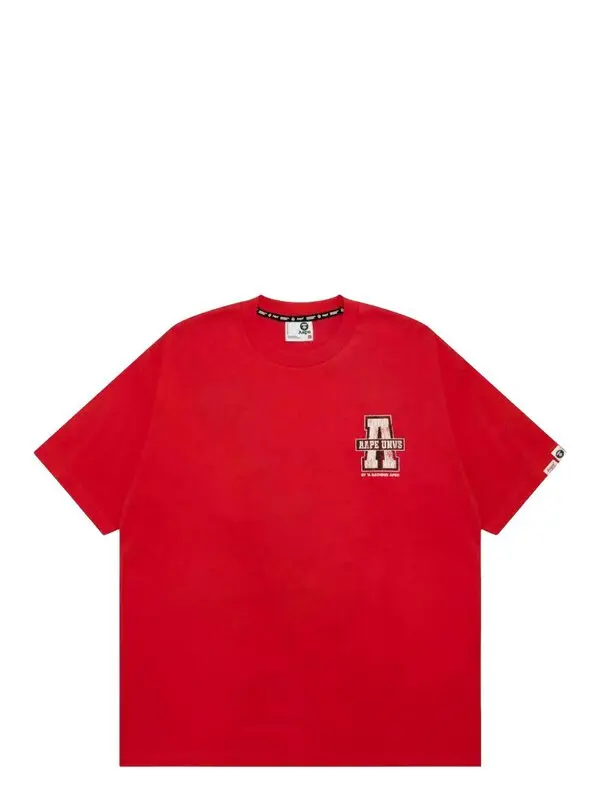 AAPE BY *A BATHING APE Logo-print T-shirt - Red