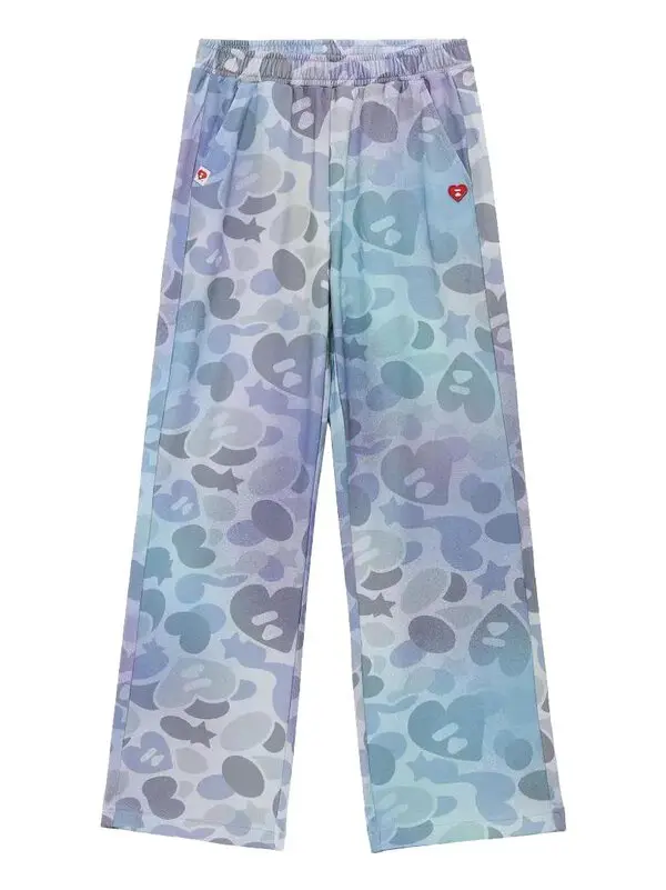 AAPE BY *A BATHING APE Camo-print Track Pants - Blue