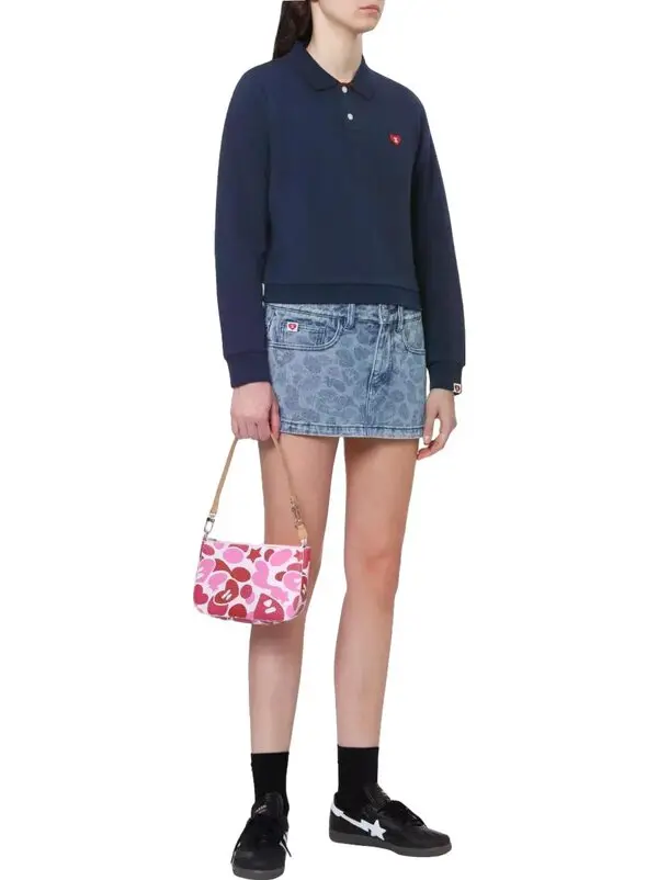 AAPE BY *A BATHING APE Heart-patch Polo Top - Blue