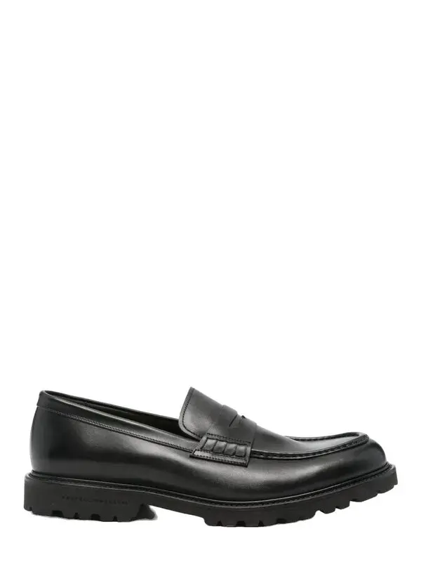 Fratelli Rossetti Lug-sole Penny-slot Loafers - Black