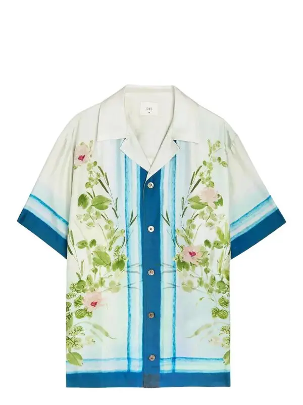 CHE Bloom Print Shirt - White
