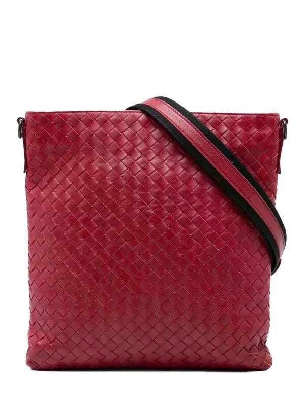 Bottega Veneta 2012-2026 Nappa Intrecciato Vn Crossbody Bag - Red