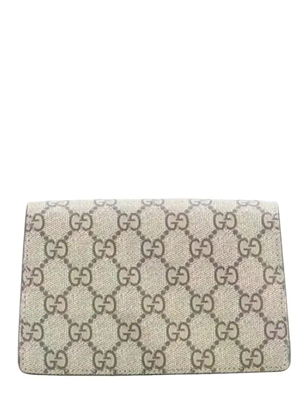 Gucci Dionysus Bag Gg Coated Canvas Super Mini Crossbody Bag - Brown