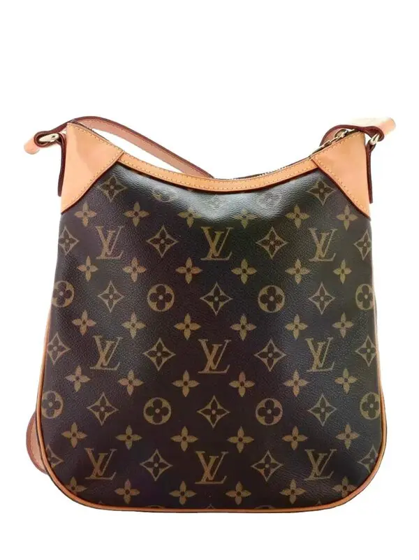 LOUIS VUITTON Odeon Handbag Monogram Canvas Pm Crossbody Bag - Brown