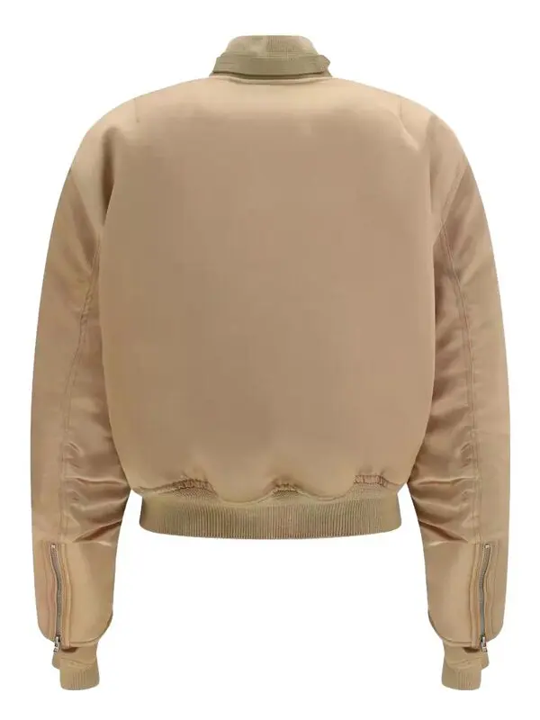 TOM FORD Padded Satin Bomber Jacket - Neutrals