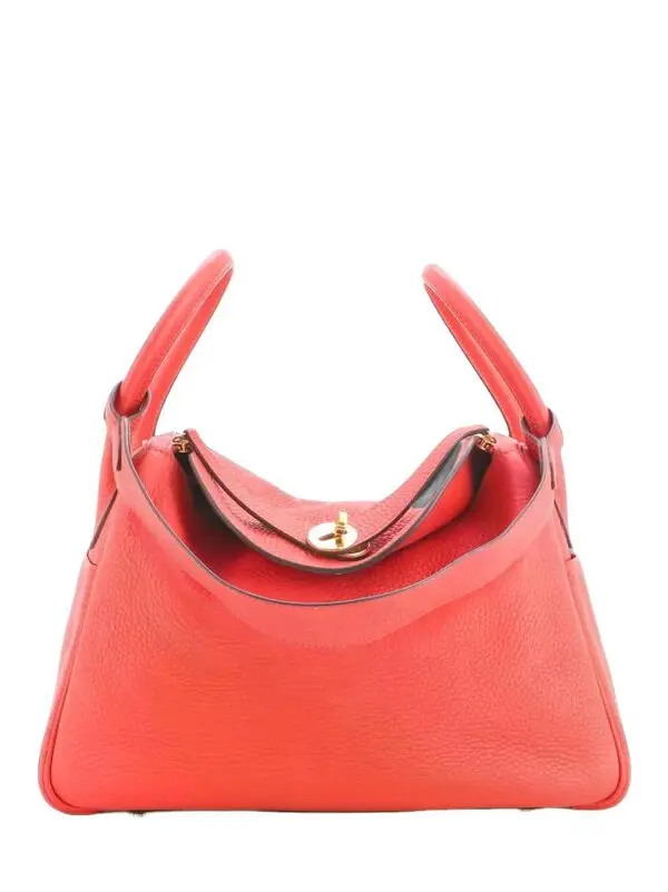 Hermès Lindy Bag Clemence 30 Shoulder Bag - Red