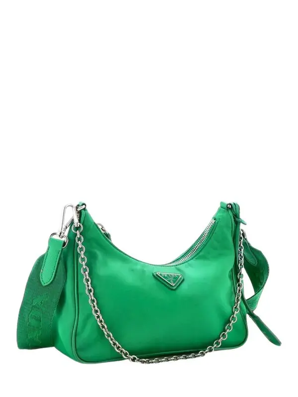 Prada Re-edition 2005 Shoulder Bag Tessuto Small Crossbody Bag - Green