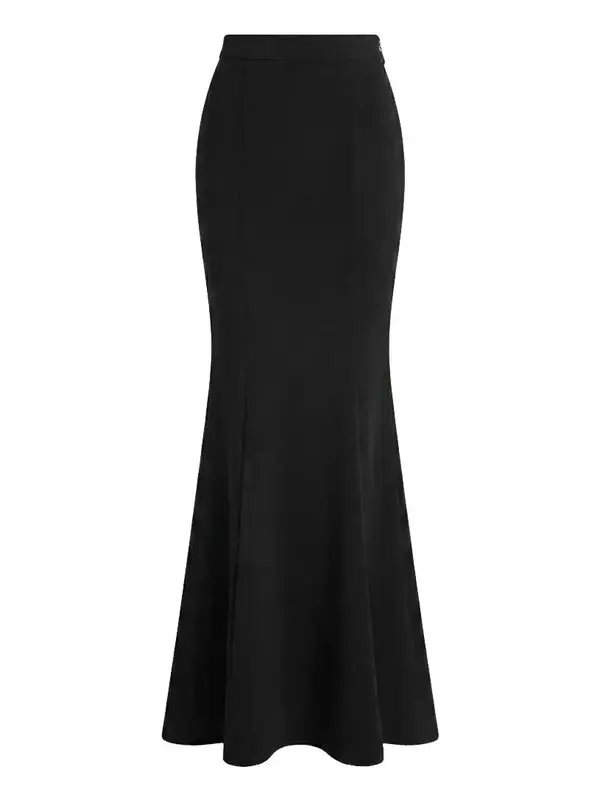 GEMY MAALOUF Fitted Crepe Skirt - Black