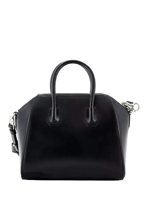 Givenchy Antigona Bag Glazed Leather Mini Satchel - Black