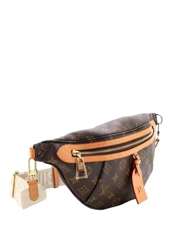 LOUIS VUITTON High Rise Bum Bag Monogram Canvas Belt Bag - Brown