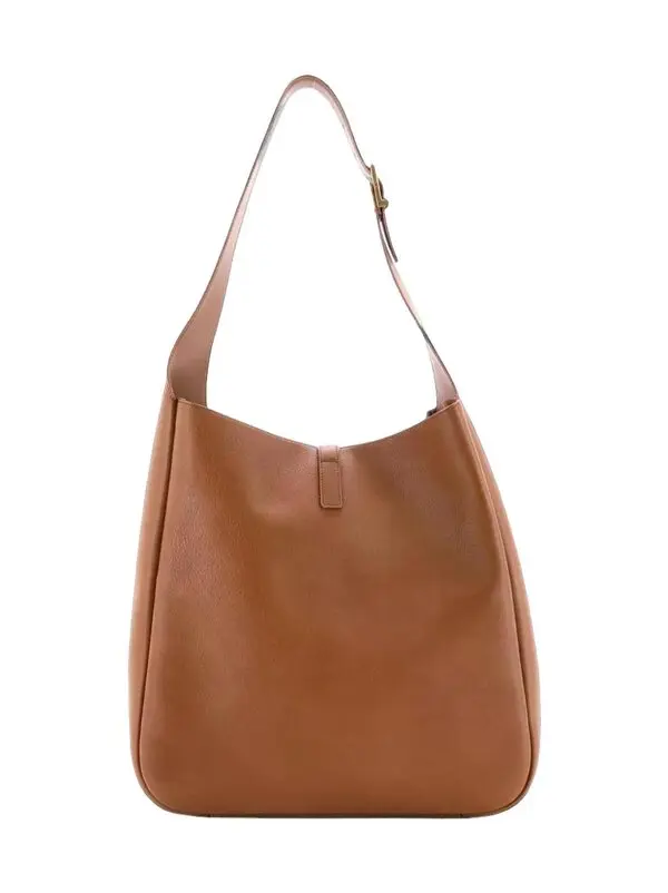 Saint Laurent Le 5 A 7 Supple Leather Large Hobo Bag - Brown