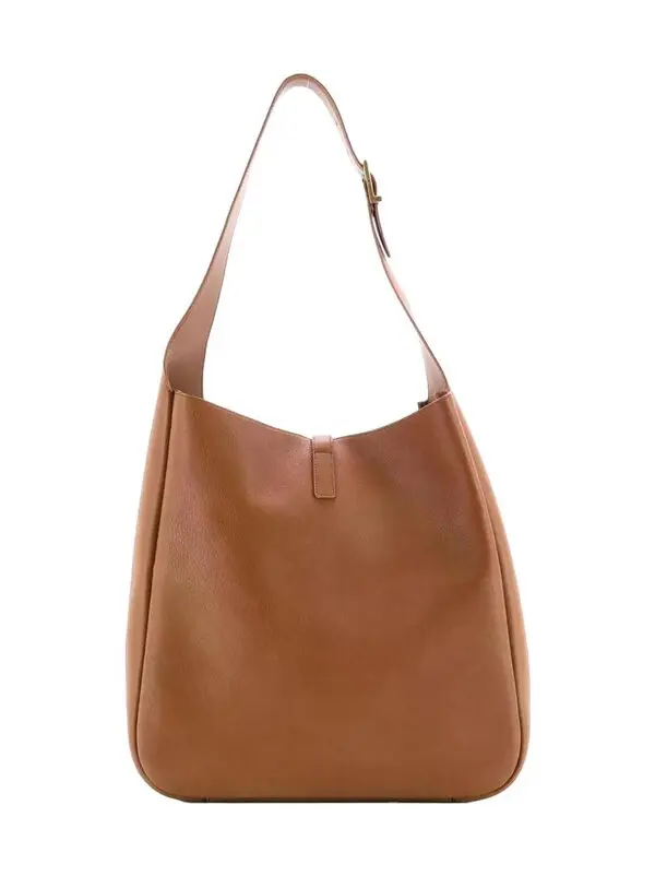 Saint Laurent Le 5 A 7 Supple Leather Large Hobo Bag - Brown