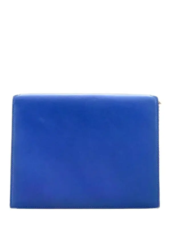 Saint Laurent Cassandra Chain Shoulder Bag Leather Small Crossbody Bag - Blue