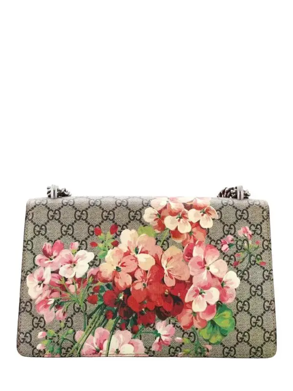 Gucci Dionysus Bag Blooms Print Gg Coated Canvas Small Shoulder Bag - Brown