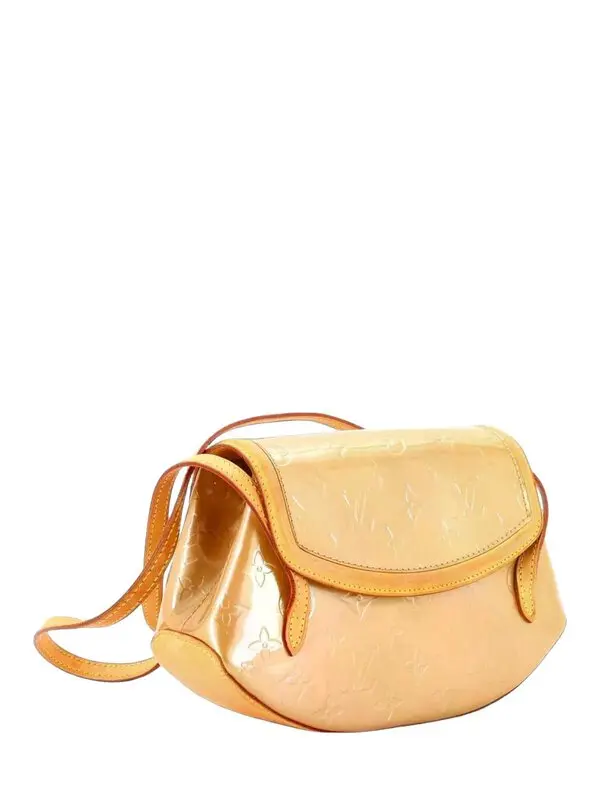 LOUIS VUITTON Biscayne Bay Handbag Monogram Vernis Pm Shoulder Bag - Neutrals