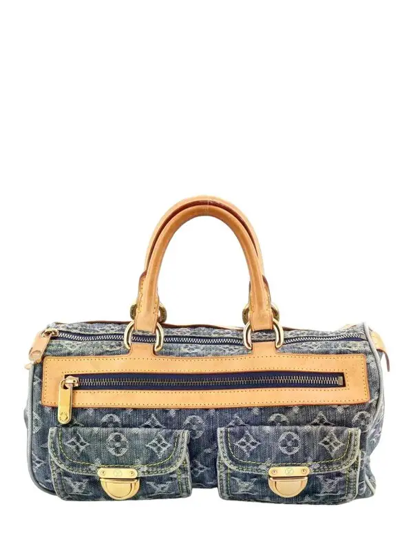 LOUIS VUITTON Neo Speedy Bag Denim Handbag - Blue