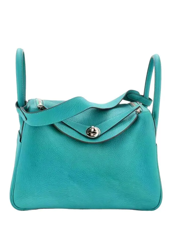 Hermès Lindy Bag Clemence 30 Shoulder Bag - Green