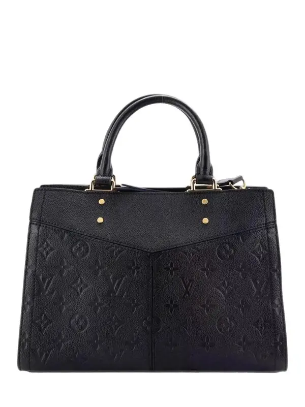 LOUIS VUITTON Sully Monogram Empreinte Leather Pm Tote Bag - Black