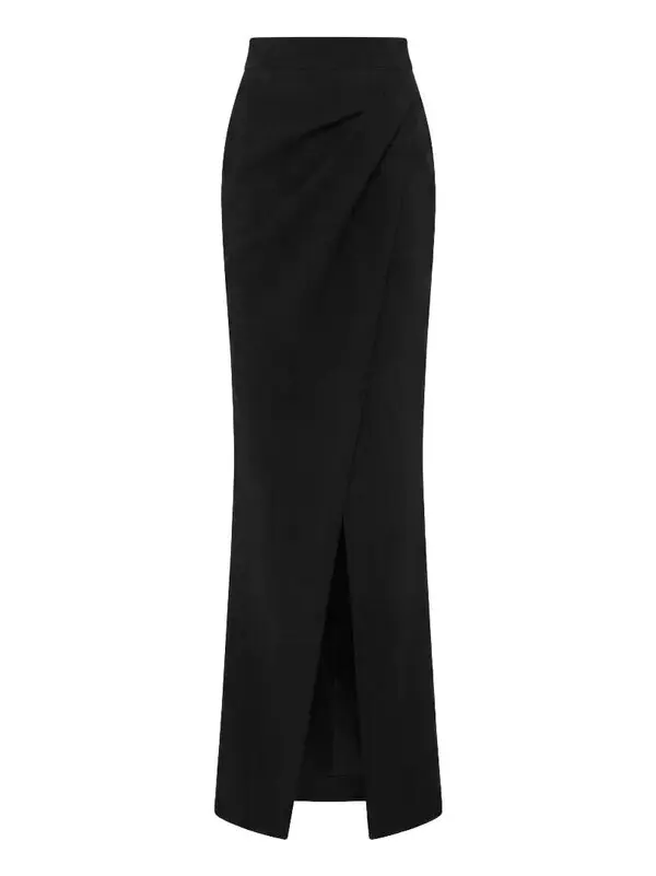GEMY MAALOUF Draped Wrap-style Skirt - Black