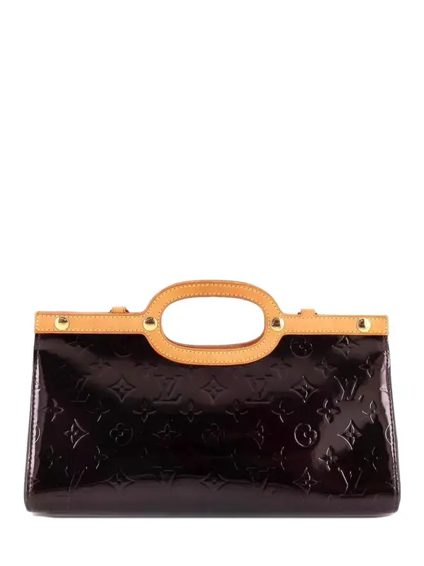 LOUIS VUITTON Roxbury Drive Handbag Monogram Vernis Satchel - Red