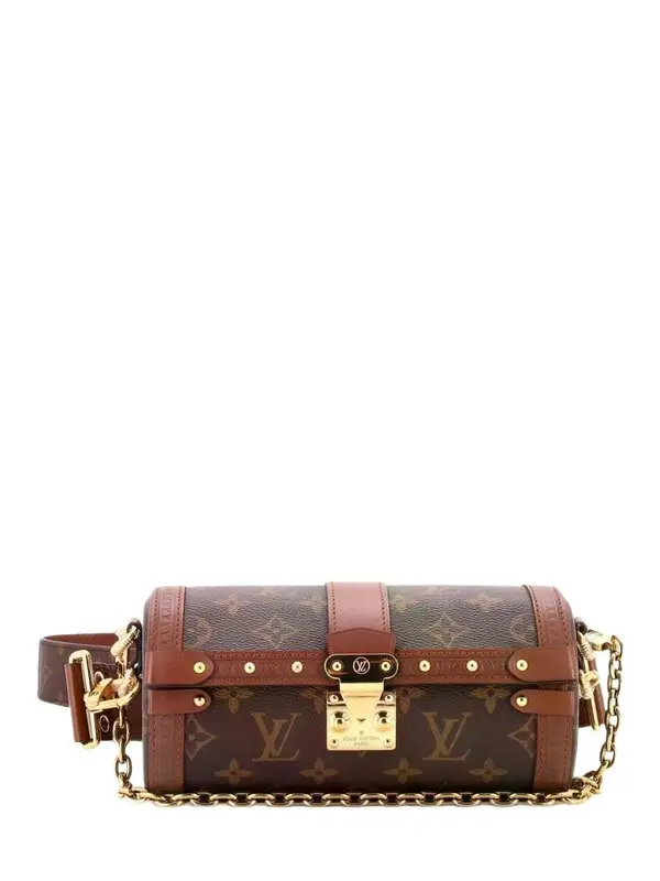 LOUIS VUITTON Papillon Trunk Bag Monogram Canvas Shoulder Bag - Brown