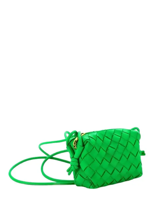 Bottega Veneta Loop Intrecciato Nappa Candy Crossbody Bag - Green