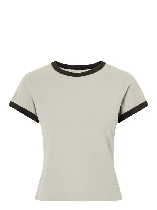 MFPEN Ringer Cotton T-shirt - Neutrals