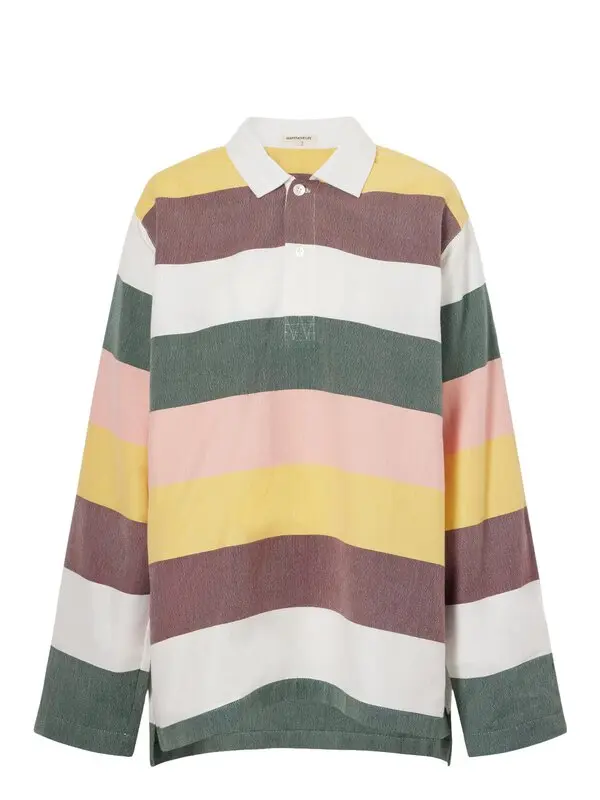 MARRAKSHI LIFE The Rugby Striped Cotton Oxford Shirt - Multi