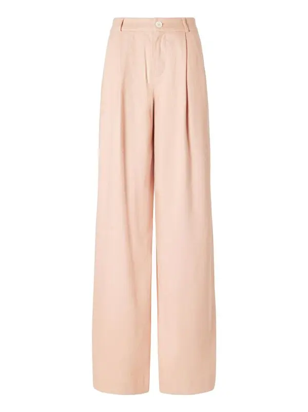 MARRAKSHI LIFE The Trouser Cotton Wide-leg Pants - Pink