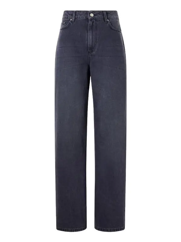 MFPEN Frequent Organic High-rise Wide-leg Jeans - Black